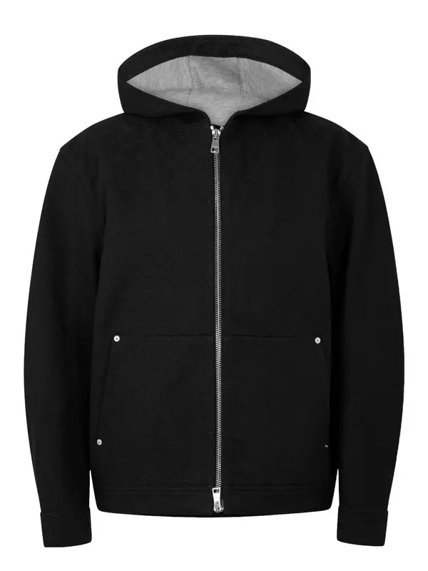 Gucci Hooded Zip-up Jacket - Black
