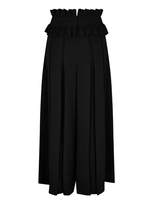 Max Mara Pleated Midi Skirt - Black