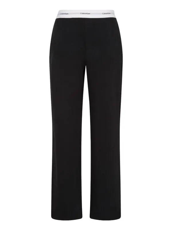 Calvin Klein Open Hem Jersey Joggers - Black
