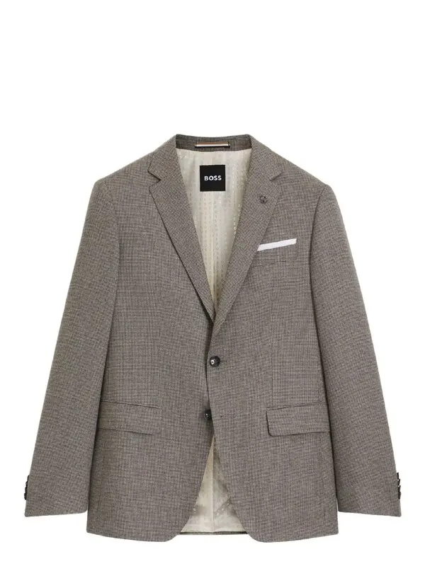 Hugo Boss Single-breasted Blazer - Gray