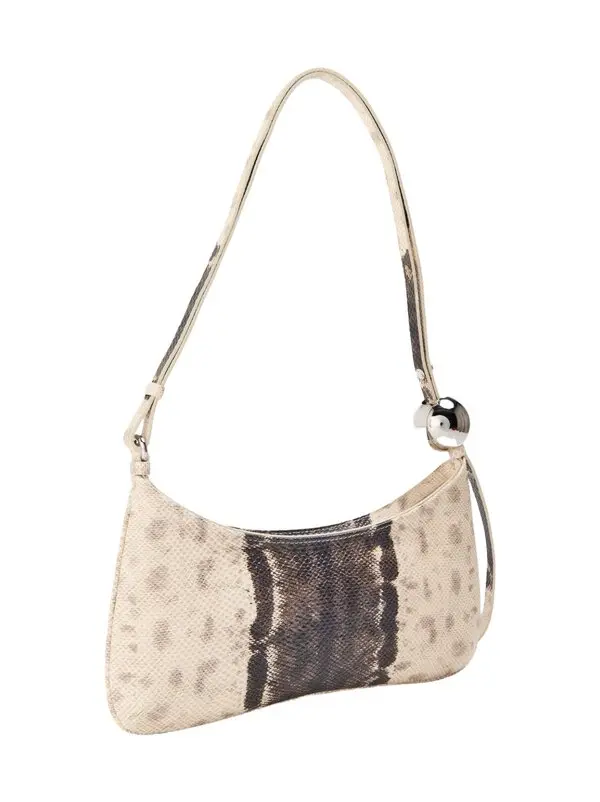 Jacquemus Printed Leather Shoulder Bag - Nude