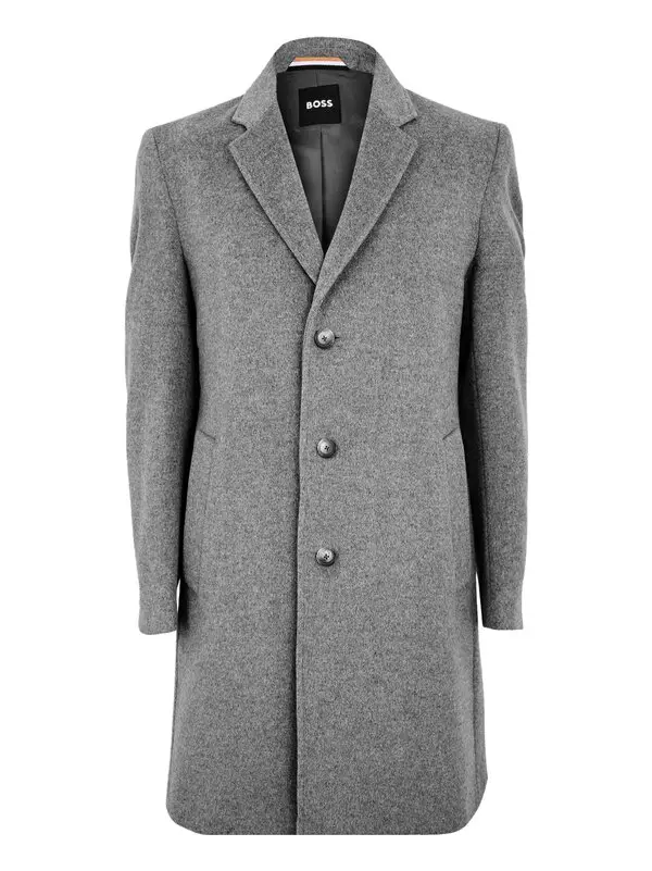 Hugo Boss Single Breasted Coat - Black