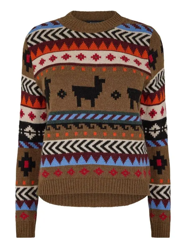 Max Mara Patterned Knitted Sweater - Multicolor