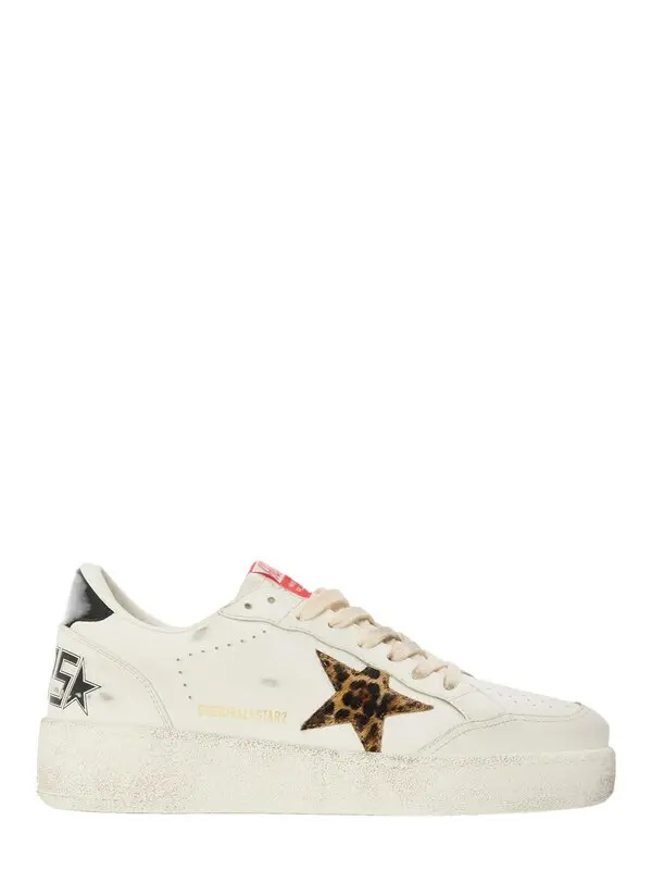 GOLDEN GOOSE Ball Star Lace-up Sneakers - White