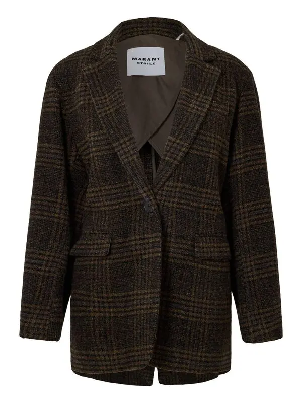Isabel Marant Étoile Single-breasted Checked Blazer - Black