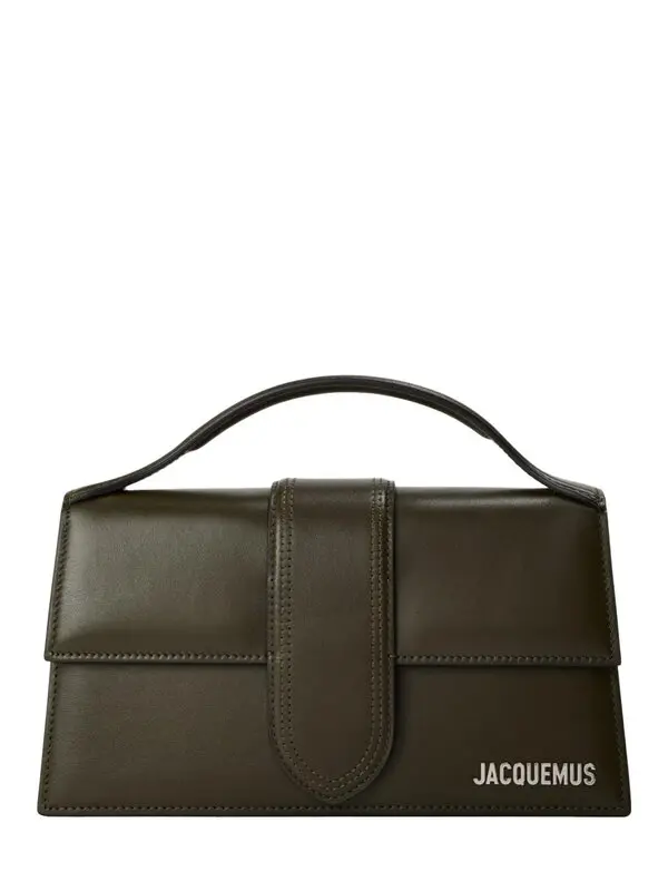 Jacquemus Genuine Cowhide Magnetic Closure Shoulder Bag - Black