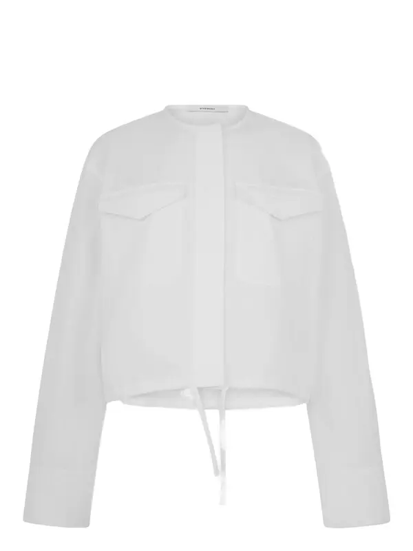 Givenchy Cropped Logo Shirt - White