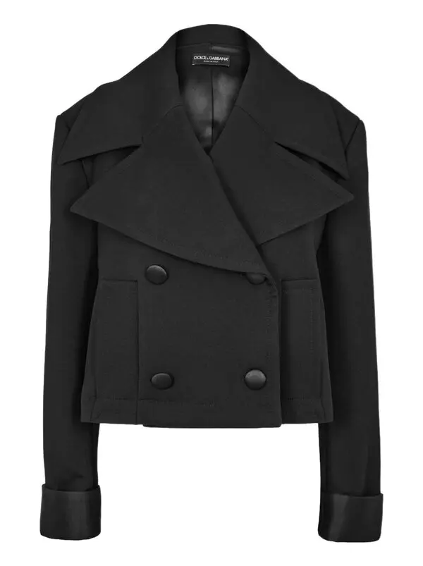 Dolce & Gabbana Tailored Peacoat - Black
