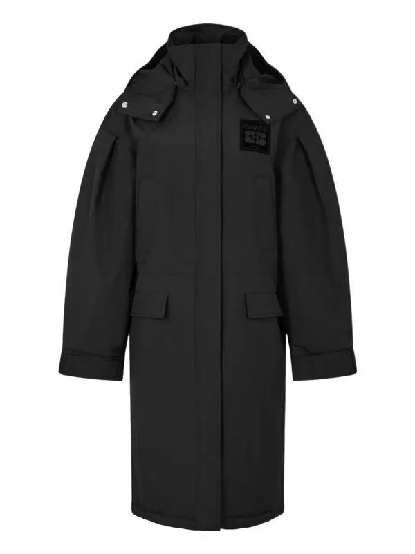GANNI Ripstop Parka - Black