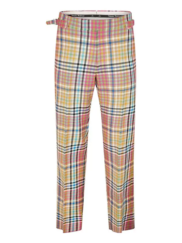 VIVIENNE WESTWOOD Check Casual Trousers - Nude