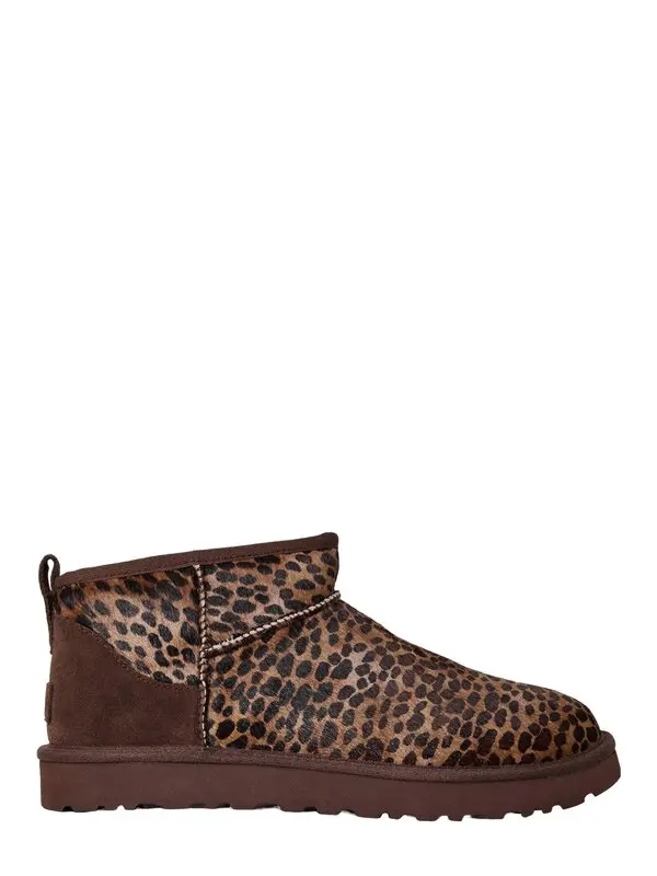UGG Leopard Print Snow Boots - Brown