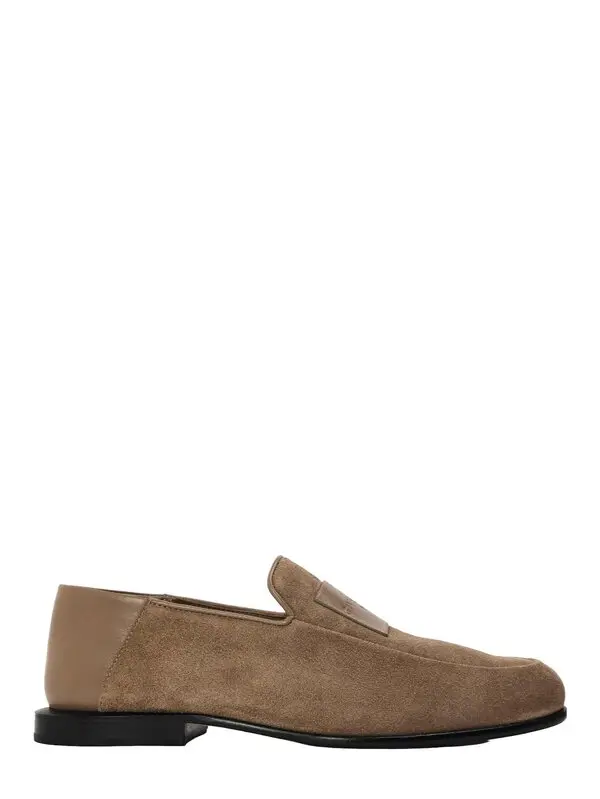 Givenchy Suede Loafers With Logo Detail - Brown