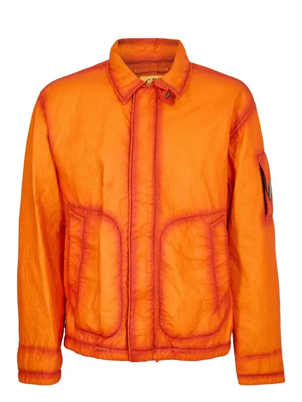 C.P. COMPANY Gradient Quilted Spread-collar Jacket - Orange