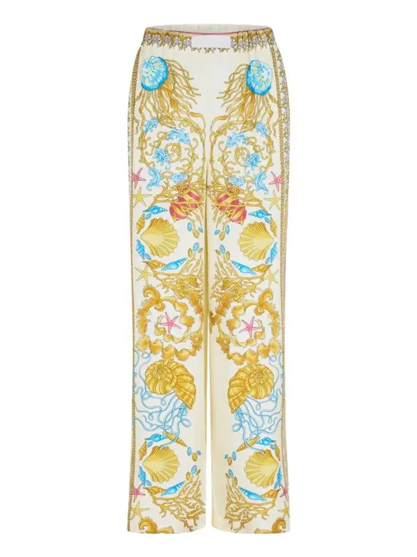 Versace Wide-leg Trousers - Nude