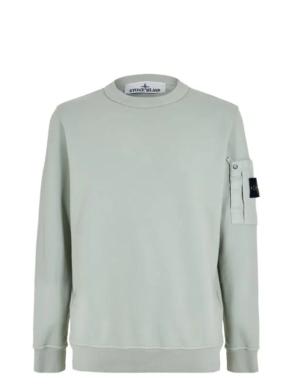 Stone Island Long Sleeve Crew Neck Sweatshirt - Gray