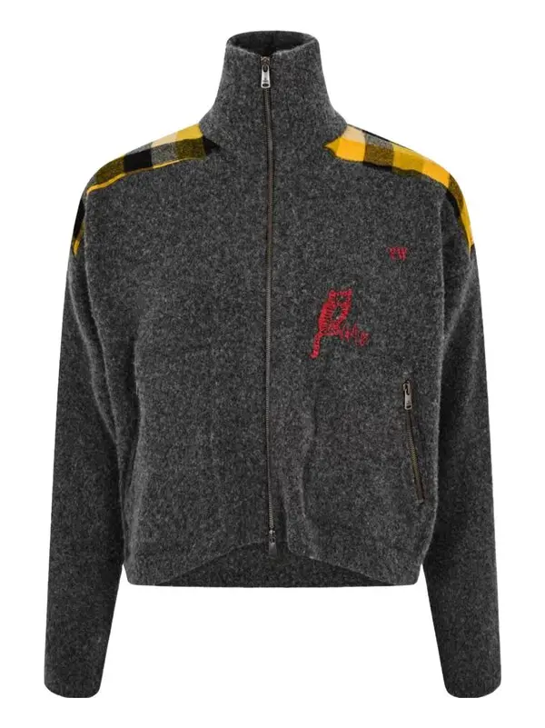 VIVIENNE WESTWOOD Zip-up Jacket With Logo Detailing - Black