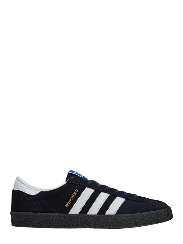 Adidas München Ii Spzl Leather Sneakers - Black