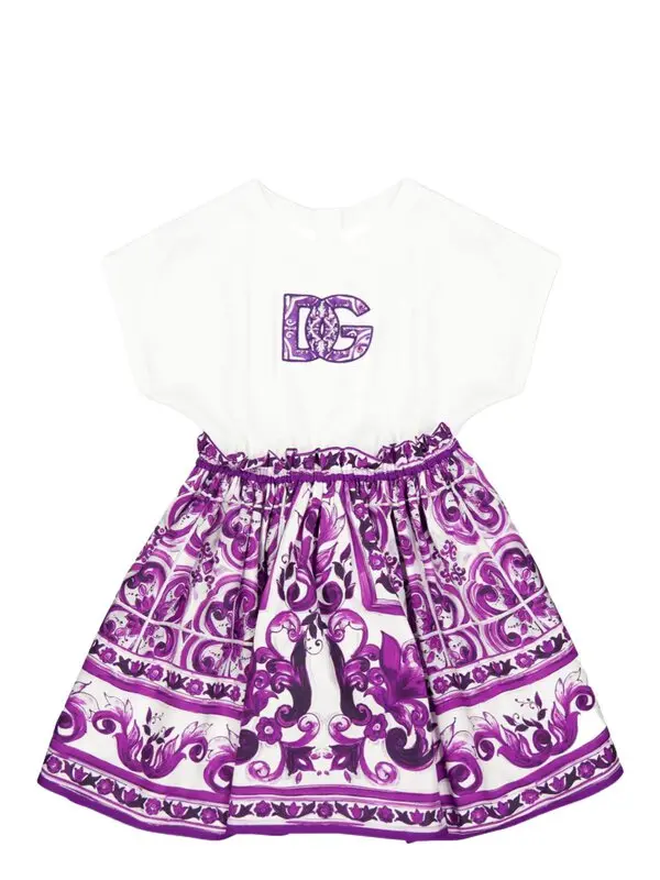 Dolce & Gabbana Printed T-shirt Dress - Purple