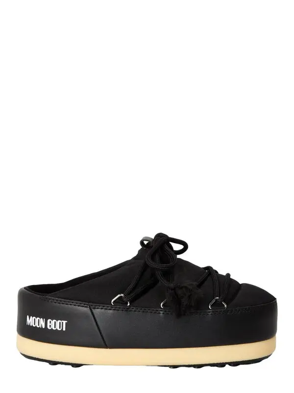 Moon Boot Nylon Mule - Black