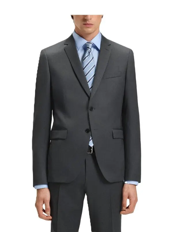 Hugo Boss Single-breasted Blazer - Black