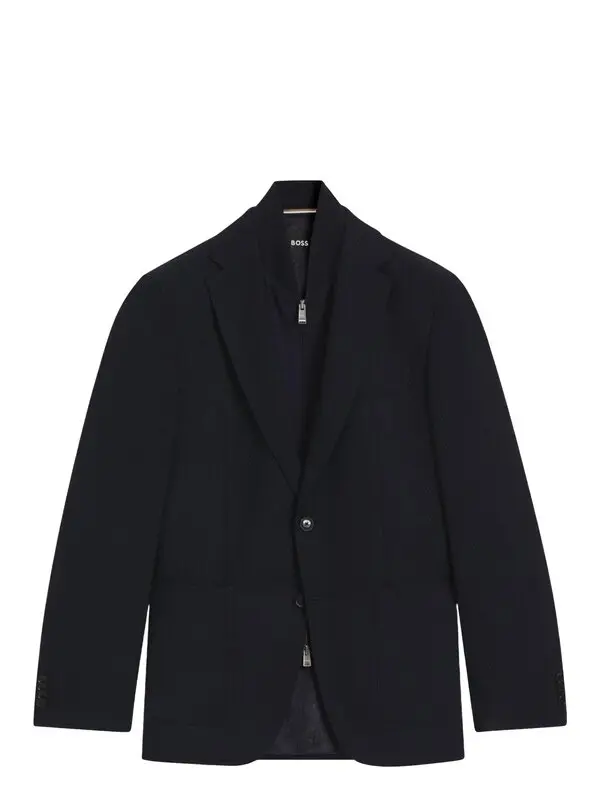 Hugo Boss Single-breasted Blazer - Black
