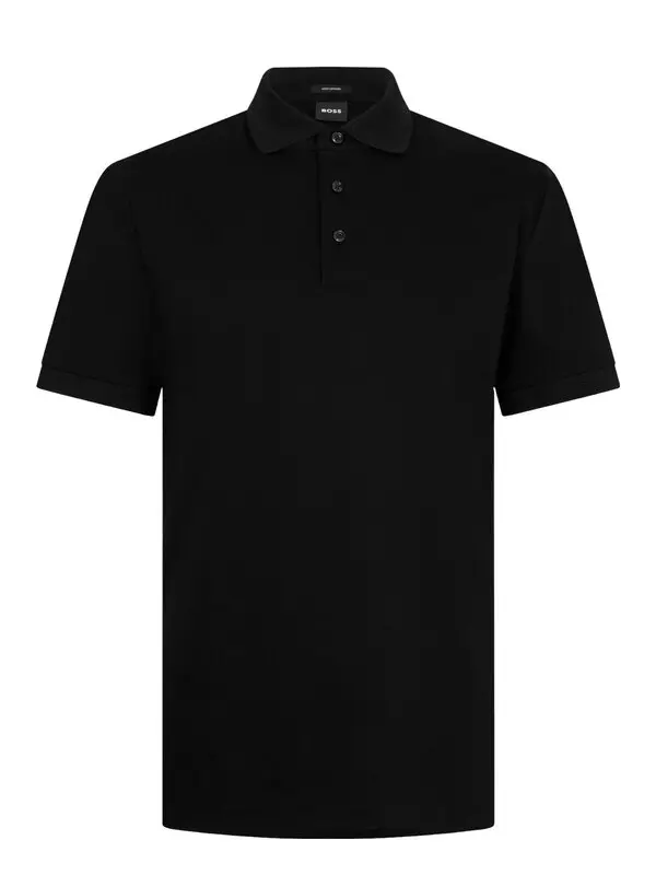 Hugo Boss Logo Short-sleeve Polo Shirt - Black