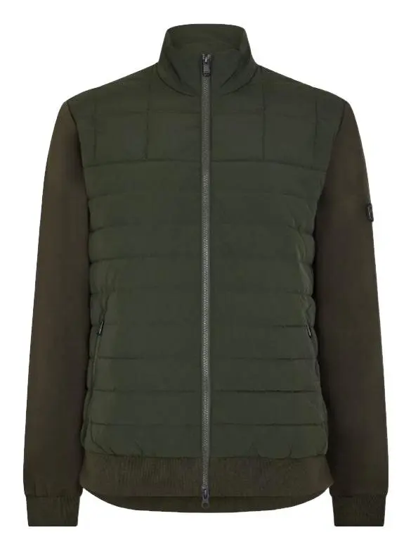 Barbour Quilted Casual Jacket With Stand Collar - Sage