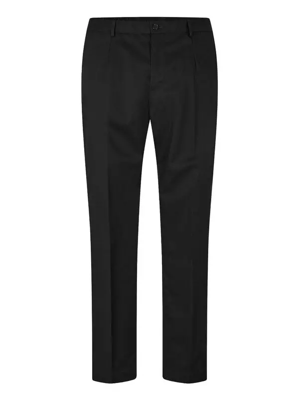 Dolce & Gabbana Straight-leg Casual Trousers - Black