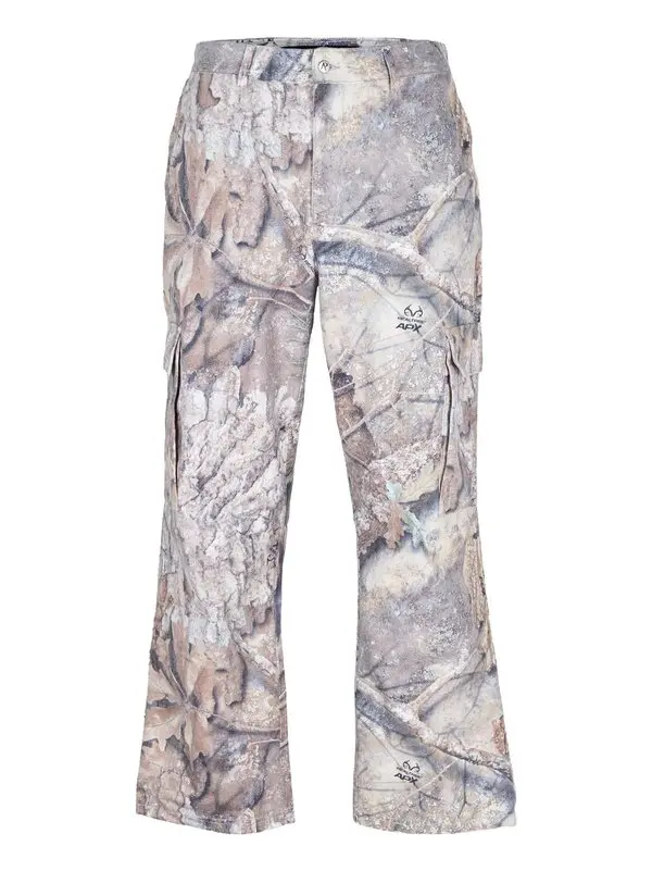REPRESENT Patterned Cargo Pants - Gray