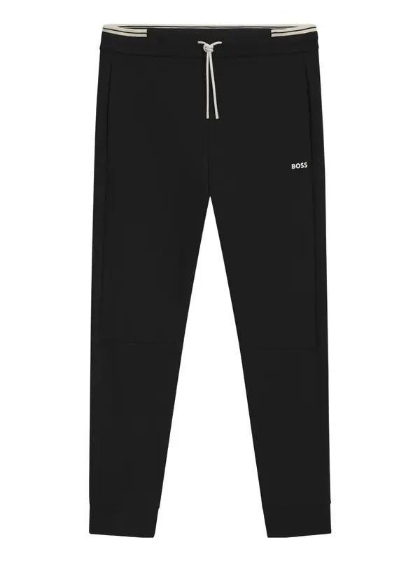 Hugo Boss Hbg Zone Jog Soft Cotton-blend Jogging Bottoms - Black