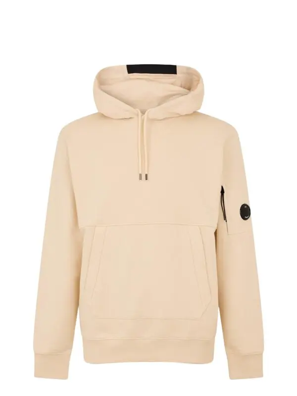 C.P. COMPANY Micro Lens Over-the-head Hoodie - Nude