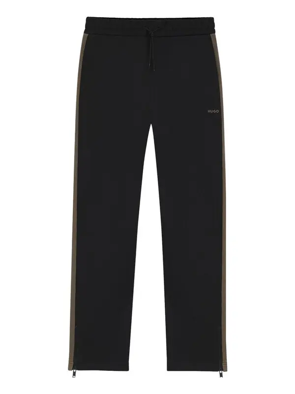 Hugo Boss Trousers With Side Stripe Detail - Black