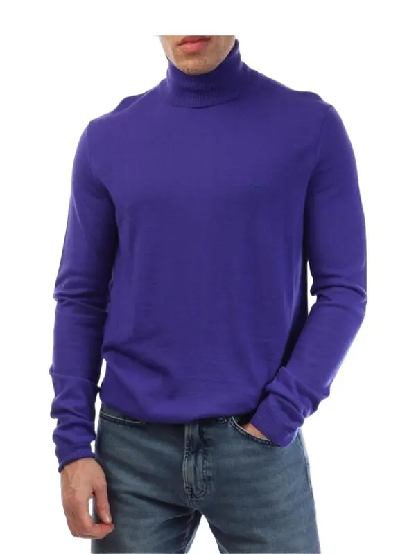 Hugo Boss Baldebert E Turtle Neck Jumper - Blue