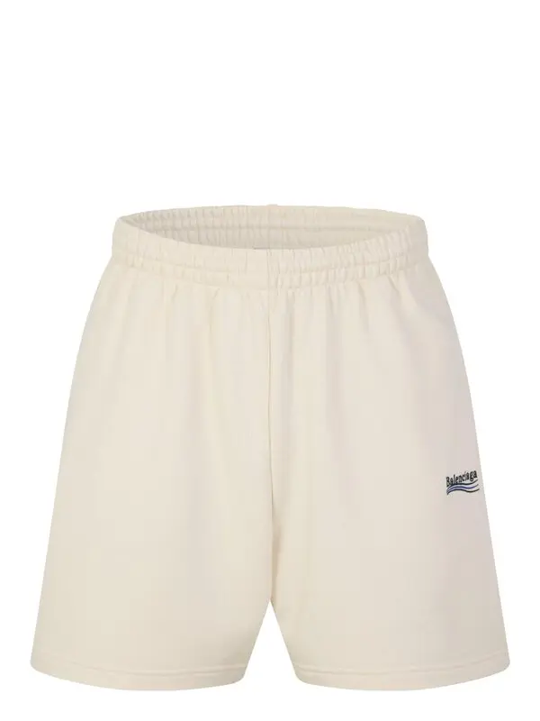 Balenciaga Political Sweat Shorts - White