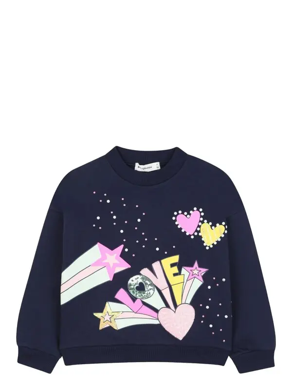 BILLIEBLUSH Graphic Sweatshirt - Blue