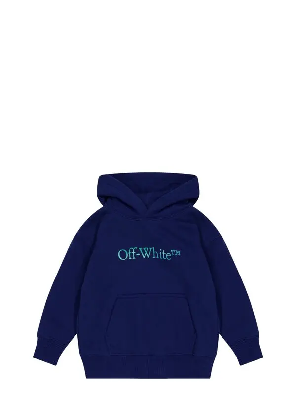 Off-White Logo Hoodie - Blue