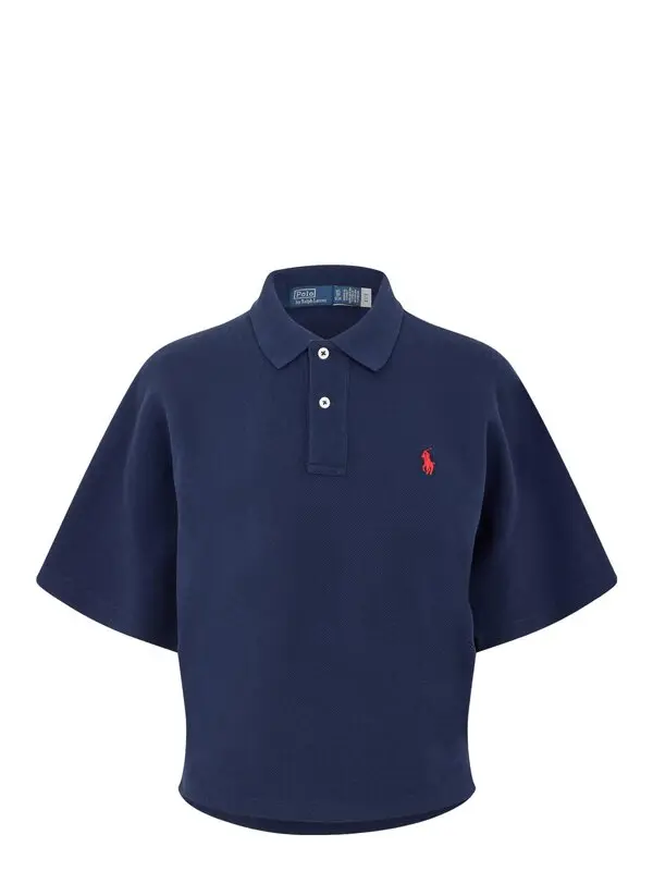 Polo Ralph Lauren Short Sleeve Embroidered Polo - Blue