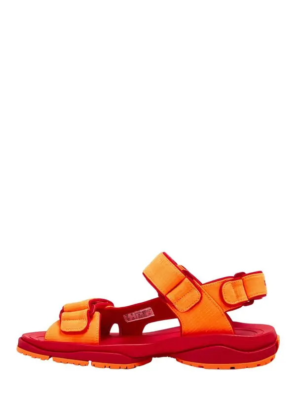 Balenciaga Rubber Sole Sports Sandals - Red