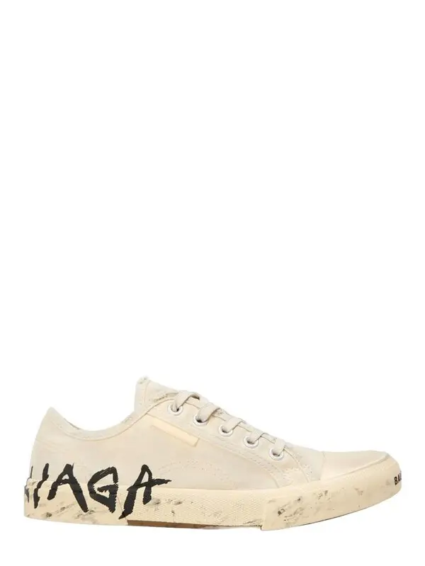 Balenciaga Low-top Sneakers With Logo Detail - Nude