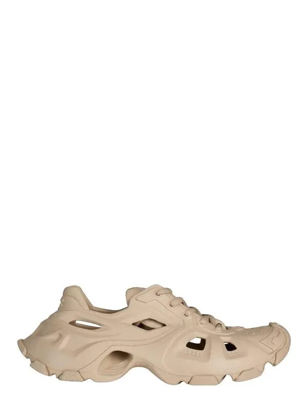 Balenciaga Solid Color Low Top Sneakers - Nude