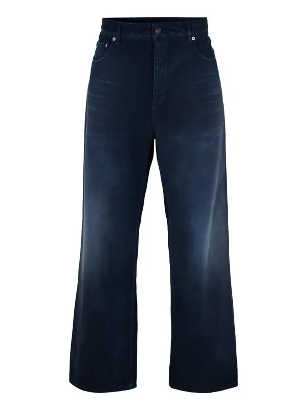 Balenciaga Straight Leg Denim Pants - No