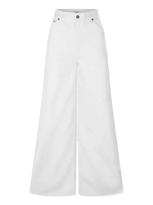 Chloé Wide-leg Jeans - White