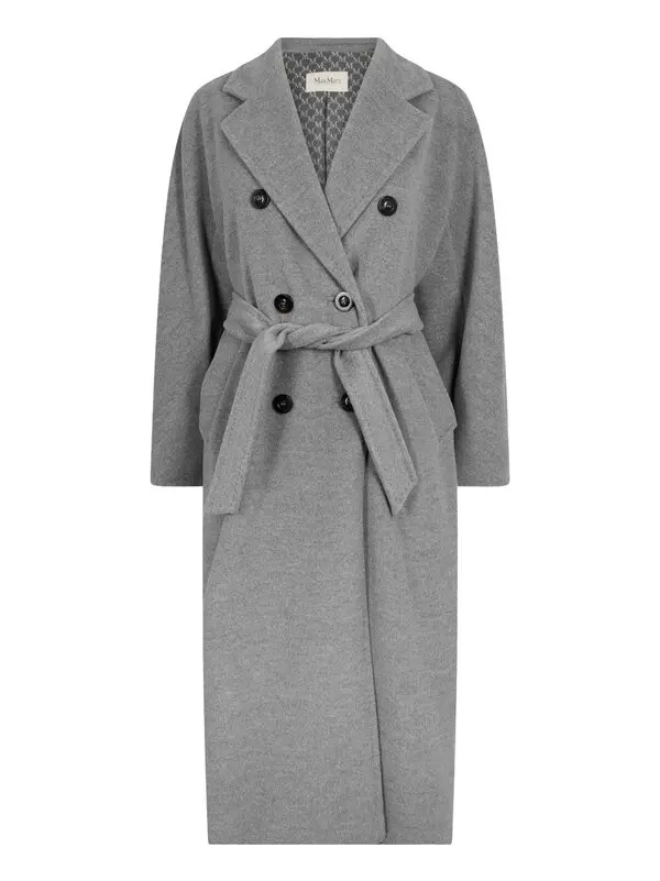 Max Mara Double-breasted Wool-blend Coat - Gray