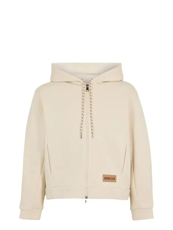 Moncler Zip Hoodie - Nude