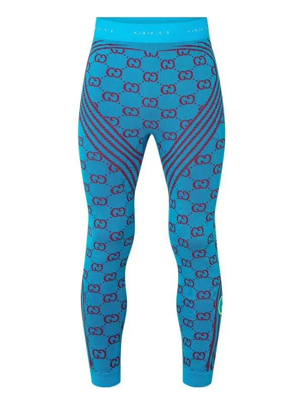 Gucci Printed Leggings - Blue