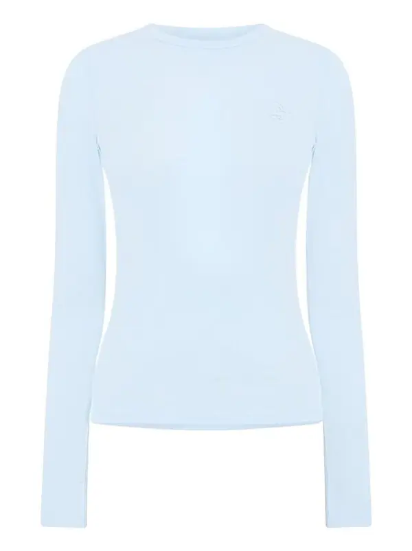Casablanca Long-sleeved Crewneck T-shirt - Blue