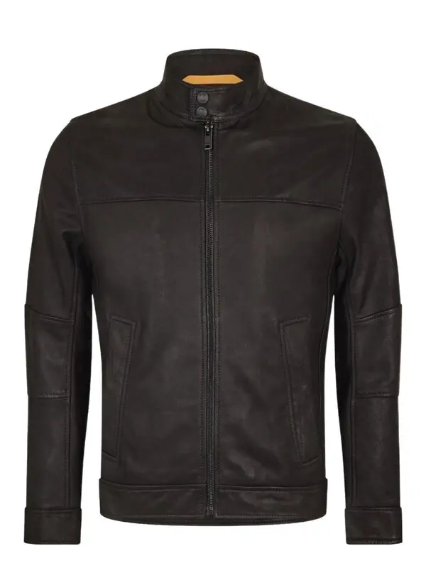 Hugo Boss Boss Josep11 Leather Jacket - Black