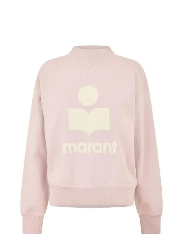 Isabel Marant Étoile Cotton-blend Logo Sweatshirt - Pink