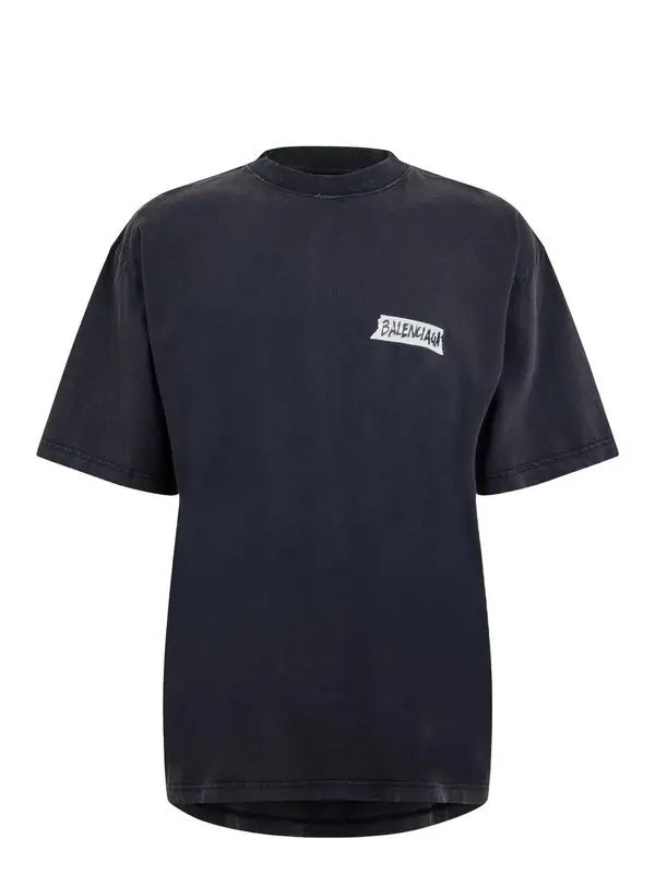Balenciaga Logo T-shirt - Black