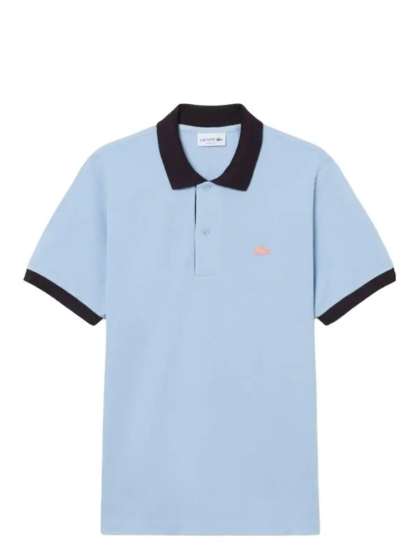 Lacoste Collared Short-sleeve Polo Shirt - Blue